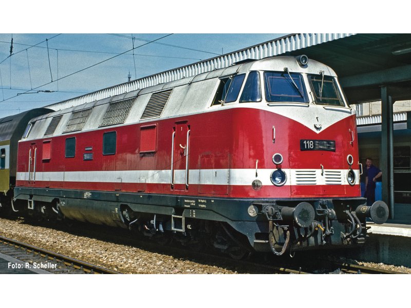 Diesellok BR 118 rt.w. Diesellokomotive Baureihe 118 der Deutschen ...